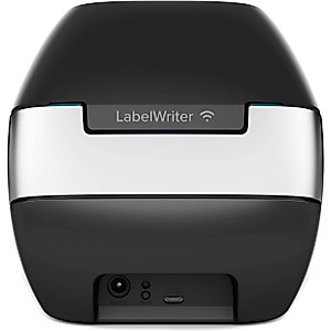 DYMO LabelWriter Wireless Label Printer, USB 2.0, WiFi Connectivity, 600 x 300 dpi, Prints 71 Address Labels Per Minute, Direct Thermal Printing Technology, Black - Includes 1 Rolls of 500 Labels