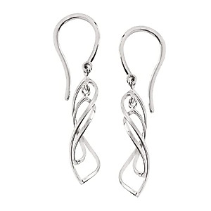 Silpada 'Water Drop' Twisted Drop Earrings in Sterling Silver