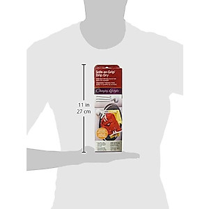 Changing Lifestyles Safe-er-Grip Drip Dry Portable Drying Rack, White with 3 prongs,11.5x17 Inch (Pack of 1)