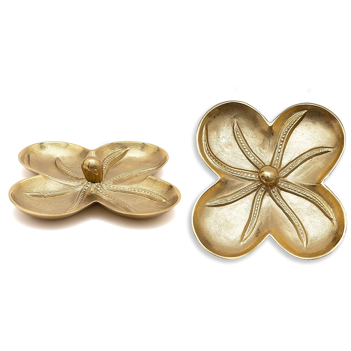 Large Gold Bronze Octopus Snack Bowl Tray - Tentacle Decorative Centerpiece, Ashtray & Serving Platter, Chip and Dip, Candy, Salsas, Food Tray, Steampunk Home Decor Gift, Entertaining, 13.6"L