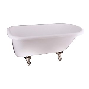 Asia 67" x 29.5" Soaking Bathtub Finish Brushed Nickel