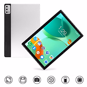 GOWENIC 10.1inch FHD Screen Tablet, 6GB RAM 128GB ROM, 5G WiFi, Fast Charging, 2-in-1Keyboard Case & Support Stand with12.0 (US Plug)