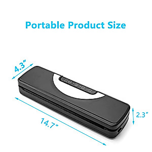 Vacuum Sealer, FENGJIE Compact Vacuum Sealer Machine Seal A Meal Food Saver System,Automatic Dry Moist Food Modes With Builtin Cutter |LED Indicator | Quiet Operation|Starter Kit, For Sous Vide and