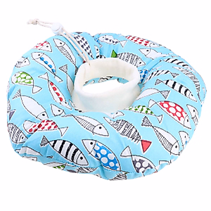 Balacoo Pet Recovery Collar Cat Recovery Collar Cat Cone Collar Cat Cones After Surgery Fish Pattern Soft