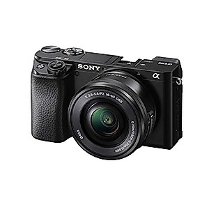 Sony Alpha A6100 Mirrorless Camera with 16-50mm Zoom Lens, Black (ILCE6100L/B) (Renewed)