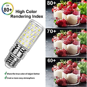BHCH E26 LED Corn Bulbs 15W,6000K Daylight White,1500LM,Edison Screw Bulbs,120W Incandescent Bulbs Equivalent,Pack of 4