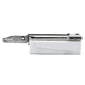 Parker Safety Razor, 20 Platinum Chrome Injector Razor Blades in Key Dispenser for Modern and Vintage Injector razors, Made in the USA