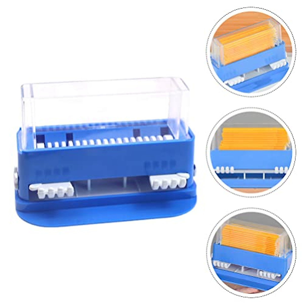 Beaupretty Cotton Swabs Holder Cotton Swab Dispenser Automatic Cotton Swab Storage Box Organizer Container Case for Salon Home