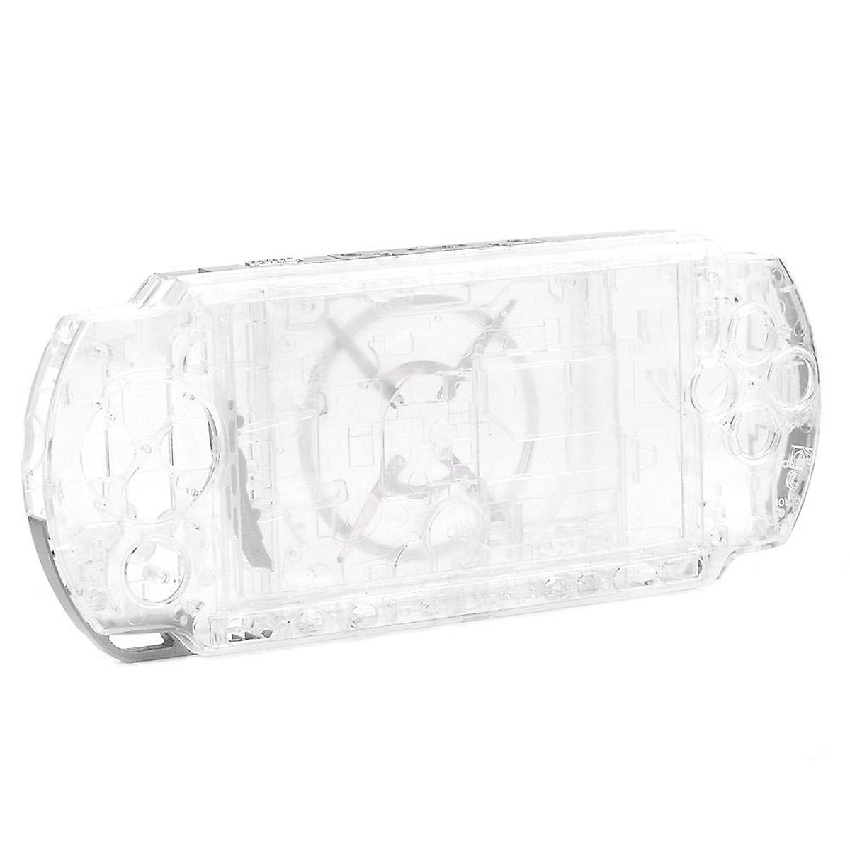 Game Console Shell Replacement Full Housing Console Case Compatible with PSP 3000(Clear)