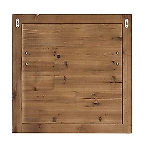 Kate and Laurel Jeran Farmhouse Distressed Shiplap Wood Wall Shelf with 3 Hooks, White