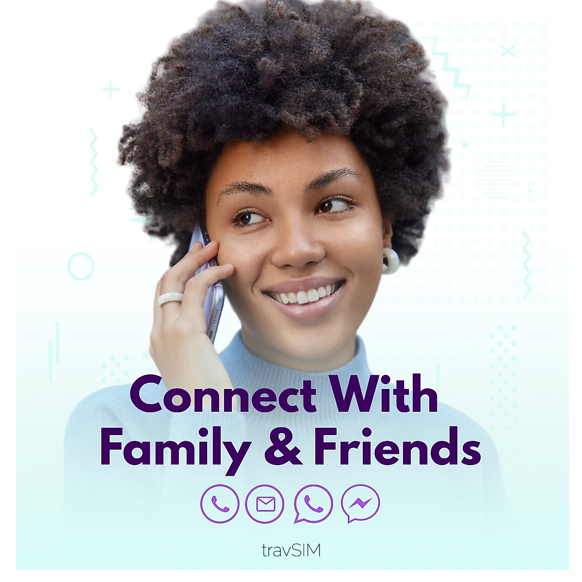 travSIM North America SIM Card| T-Mobile Network | 50GB Data for The USA, 5GB for Canada & Mexico | Unlimited National Calls & Texts | Valid for 7 Days