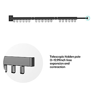 Wall Mounted Clothes Drying Rack Rotatable Retractable Laundry Drying Rack Space-Saver Clothes Hanging Rack Indoor/Outdoor Dryer Racks，3 Rods - 44.9" L