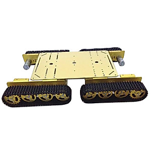 Professional T600 Robot Car Tank Chassis with High Torque DC Motor Kit, 4WD Crawler Platform Caterpillar Robotic Model Compatible with Arduino Raspberry Pi STEAM Microbit Python for Science Project