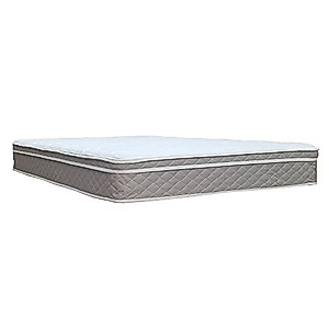 Spinal Solution 10-Inch Medium Plush Eurotop Pillowtop Innerspring Fully Assembled Mattress, Good for The Back, Twin, No