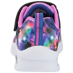 Skechers Girls Microspec Max - Spiral Galaxy Sneaker, Blue Multi, 4