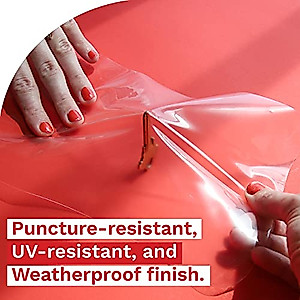 XFasten Vinyl Clear Paint Protection Film 6-Inch x 60-Inch, Clear Bra Film and Bike Frame Protection Tape Protector Guard Against Road Damage – Residue-Free | Excellent Sneaker Sole Protection Film