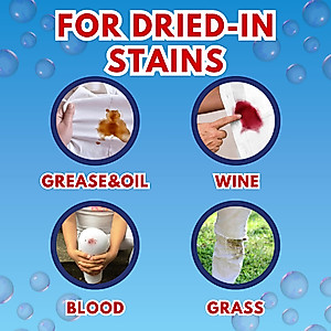 OxiClean Max Force - Laundry Stain Remover Gel Stick - 6.2 OZ + 1 Gaudum Laundry Stain Brush (2)