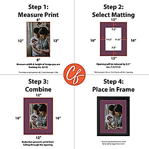 Craig Frames B165 Pre-Cut Mat Board for 20x30 Print, 24x36, Raspberry Purple