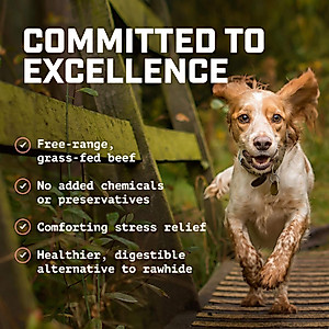 Wild Wolf 6-inch Angus Bully Sticks (8 Ounces) Healthy, All-Natural, Long-Lasting Dog Chew Bones - Natural Scent Dogs Love - Mixed Thickness