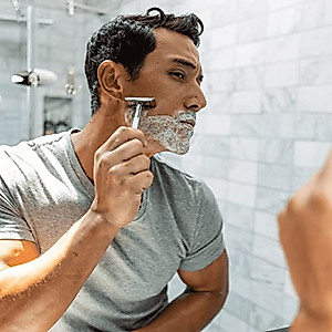 Oars + Alps Soothing Men's Shaving Cream, Dermatologist Tested and Infused with Aloe and Coconut Oil, Fresh Ocean Splash Scent, TSA Friendly, 3.4 Oz, 1 Pack