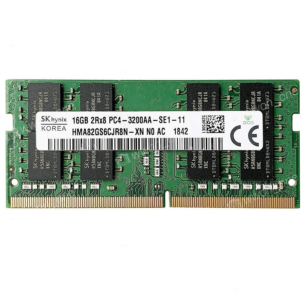 MCPNAND SK Hynix HMA82GS6CJR8N-XN 16GB DDR4 3200 16GB 2Rx8 PC4-3200AA-SE1-11 for Laptop