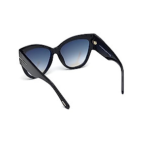 Tom Ford Women's TF371 Sunglasses, Shiny Black