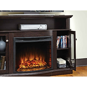 Pleasant Hearth 248-44-34M Elliot Media Electric Fireplace, Black
