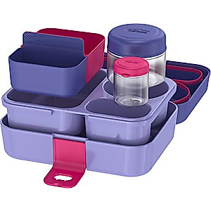 THERMOS Kids Freestyle Kit Purple Food Storage System, 8 piece set