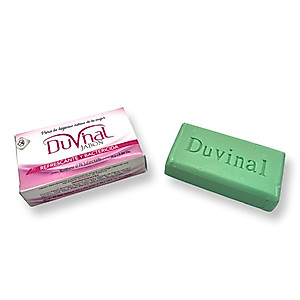 Duvinal Jabon Intimo Femenino en Barra. 3 pack para equilibrio del pH - Probióticos e ingredientes naturales - Elimina el olor - Salud vaginal - Lavado femenino - Hidratante íntimo