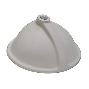 Ruvati 16 x 13 inch Undermount Bathroom Vanity Sink White Oval Porcelain Ceramic with Overflow - RVB0616