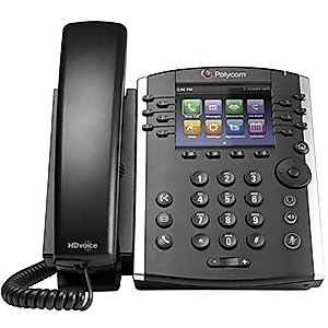 Polycom VVX 400 Series Business Media Phone POE (Power Supply Included) (Renewed)