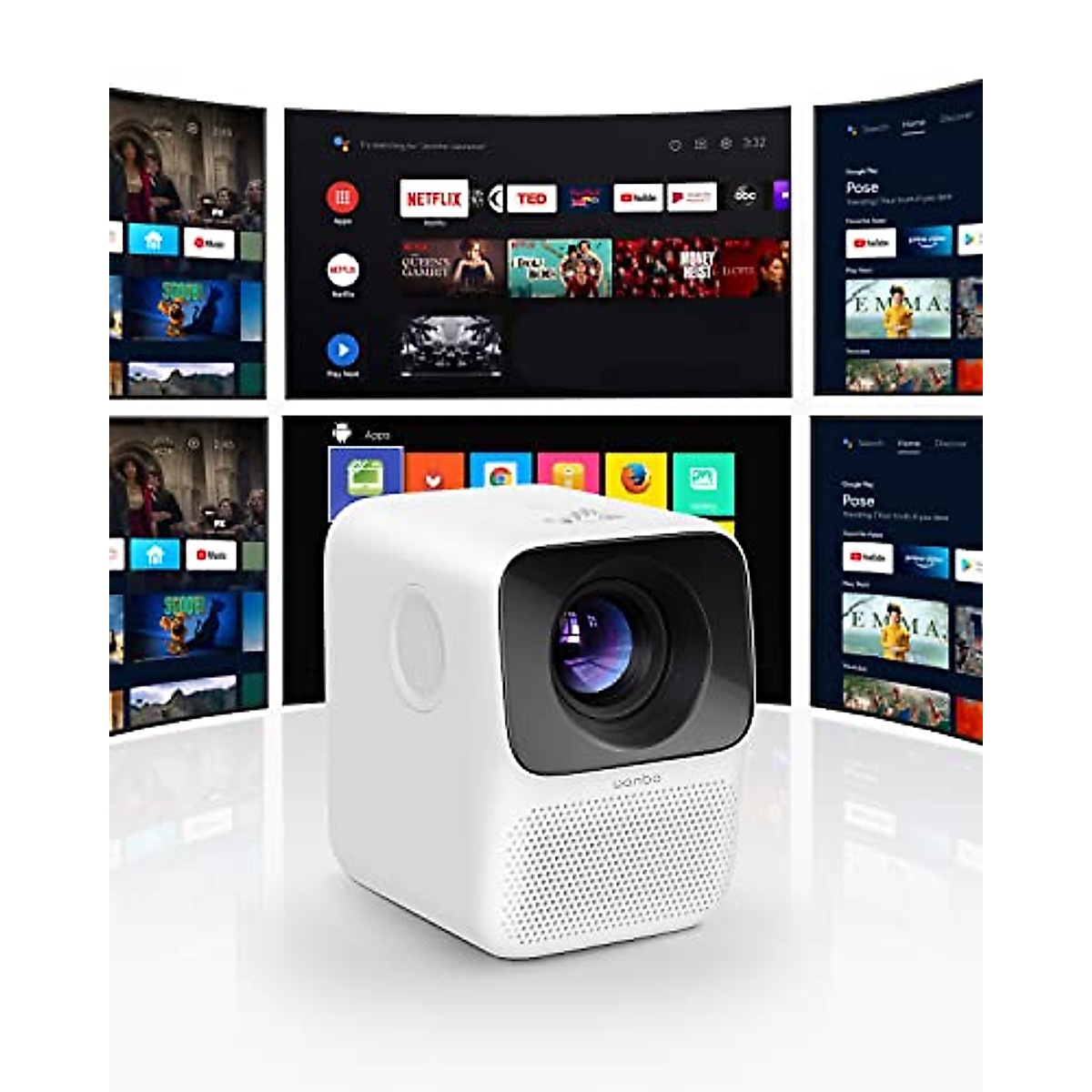 Ultra Compact Portable Projector & 4K HDMI Cable 6.6ft