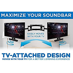 Mount-It! Sound Bar TV Mounting Shelf Compatible with Sonos Beam Speaker | Soundbar Mount Bracket Kit for Televisions with 200mm - 600mm VESA Mounting Pattern