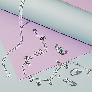 Silpada .925 Sterling Silver Anklet, Ankle Bracelet for Women, Jewelry Gift Idea, 'Triple Your Luck', 9" + 1"