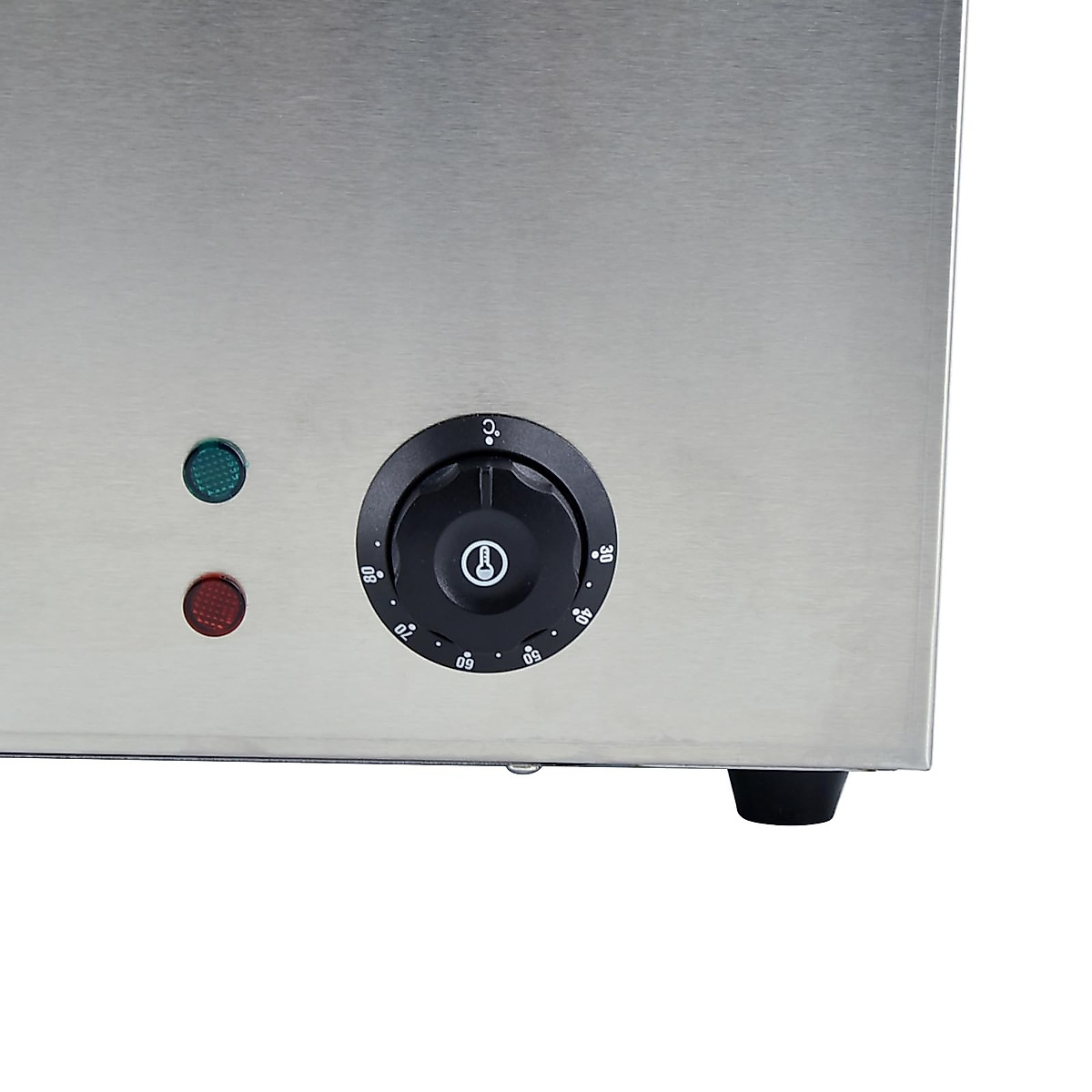 DULNICE Commercial Food Warmer,1500W Electric Steam Table 6inch Deep Stainless Steel Electric Bain Marie,with Temperature Control & Lid for Parties, Catering, Restaurants (6 x 1/3GN, 6-Pan, 32QT)