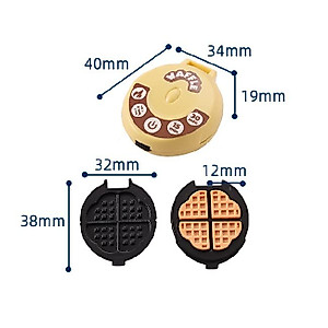 Miniature Dollhouse Kitchen Set 1:12 Decoration Waffle Maker Toaster Scale Stand Mixer Flour 10PCS Modern Mini House Furniture Accessories Kit Pretend Play (Yellow)