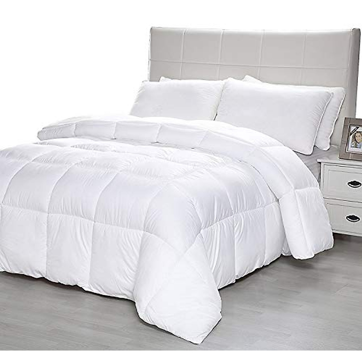 Extra Thick Mattress Topper + All Season Comforter Light Weight Queen Size