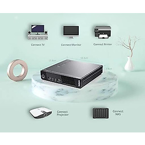Lenovo ThinkCentre M73 Mini Desktop Computer Tiny PC Bundle, Intel Dual Core 2.60GHz, 8GB RAM, 500GB HDD, DisplayPort, USB 3.0, WiFi, 22 Inch LCD Monitor, VESA Mount, DVD, Windows 10 Pro (Renewed)