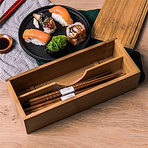 SHERCHPRY Seasoning Organizer Wooden Cutlery Box with Lid Small Drawer Organizer Kitchen Cutlery Organizer Silverware Storage Box Container for Spoon Chopsticks Forks Silverware Organizer