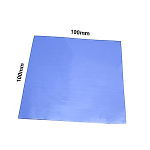 4 Pieces Silicone Thermal Pad, 0.5mm 1mm 1.5mm 2mm Thickness 100x100mm Whole Piece, Thermal Conductivity 3.0 W/mK, Heat Resistant for Laptop Heatsink CPU GPU SSD IC LED Cooler