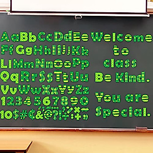 260pcs Letters Combo Pack Set St. Patrick’s Day Classroom Decorations Alphabet Letters Numbers Bulletin Board Block Accents Cutouts for Students Kids