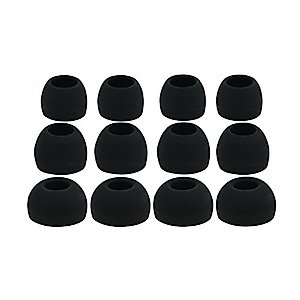 12pcs (ALL-B) 4S / 4M / 4L Replacement Ear Adapters Earbuds Ear Tips Set Compatible with Sennheiser IE Series, CX Series, CXC Series, CXL Series, OCX Series, MM Series In Ear Earphones / Headphones