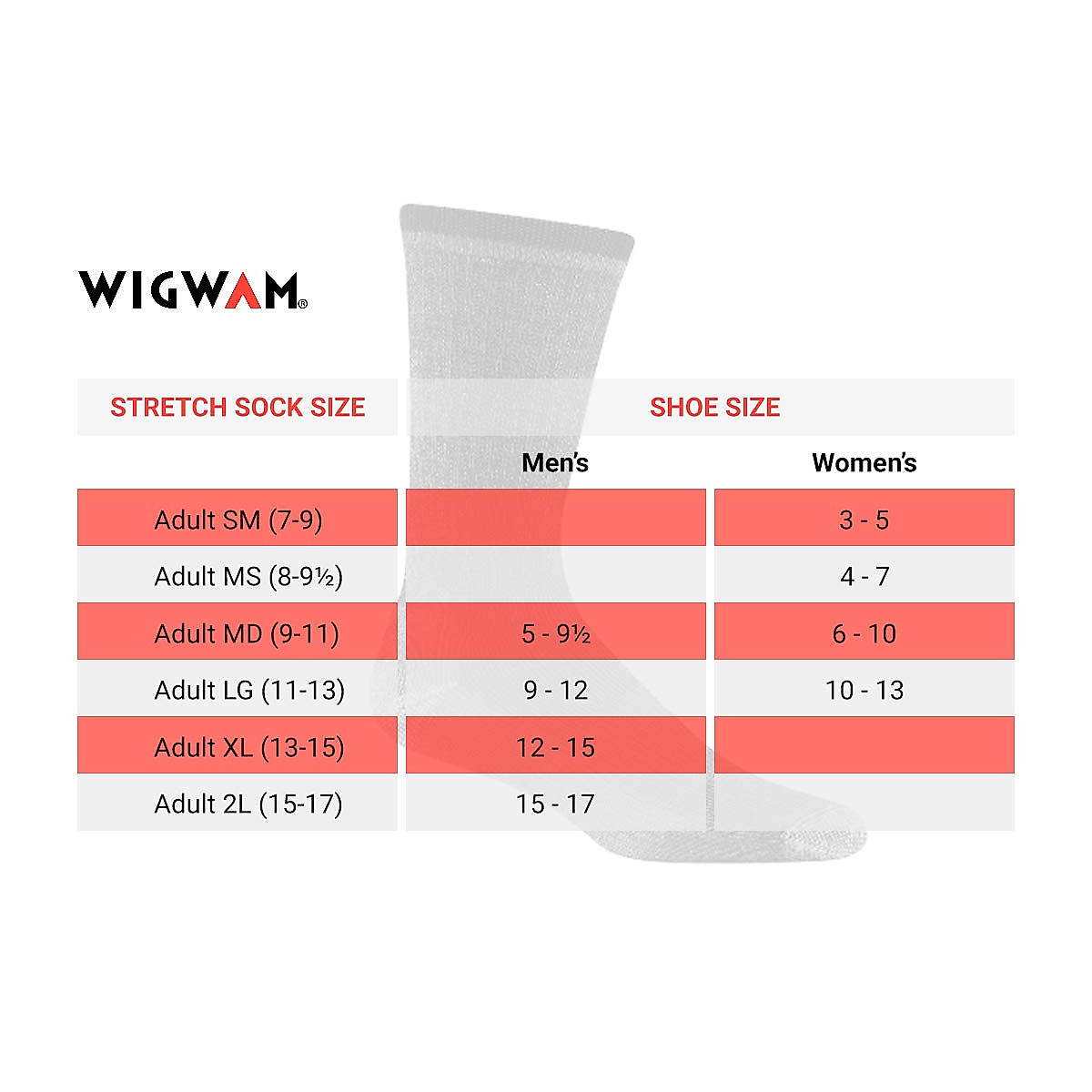 WigWam Advantage, White, Large