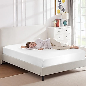 CL.HPAHKL 10 inch Gel Memory Foam Mattress Comfort Queen Mattress Medium Firm Mattresses Bed-in-a-Box CertiPUR-US Certified for Cool Sleep & Pressure Relief, White