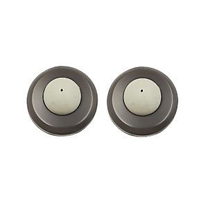 HARDWOOD HSC202-US10B Door Wall Stop, Dome Door Stoppers, Wall Protector, Door Bumper, 2-1/2" Stainless Steel Cover with 0.75" TPR Bumper, Antique Copper Finish, 2 Pack