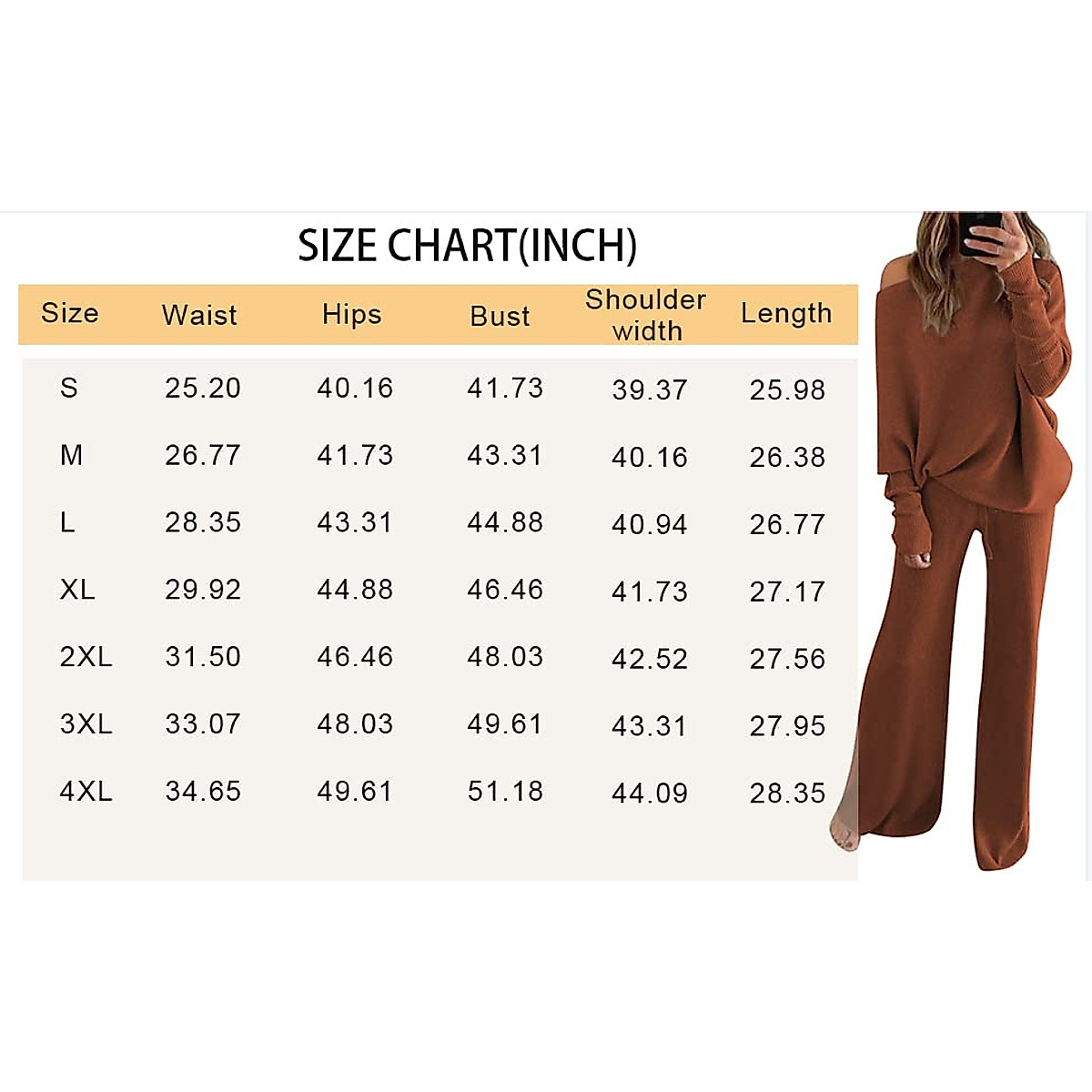 Women's Plus Size 2 Piece Solid Color Off Shoulder Ribbed Matching Sweatsuit Lounge Pajamas Set Leisure Wear Loungewear Tracksuit Blue Medium