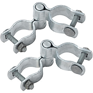 Chain Link Fence Gate Hinge Kit, VIVIDA 1-5/8" Gate Hinge Include Female Gate Hinge(2 PCS), Male Gate Hinge(2 PCS), Chain Link Fence Gate Hinge, Galvanized Gate Hinge, Chain Link Fence Parts
