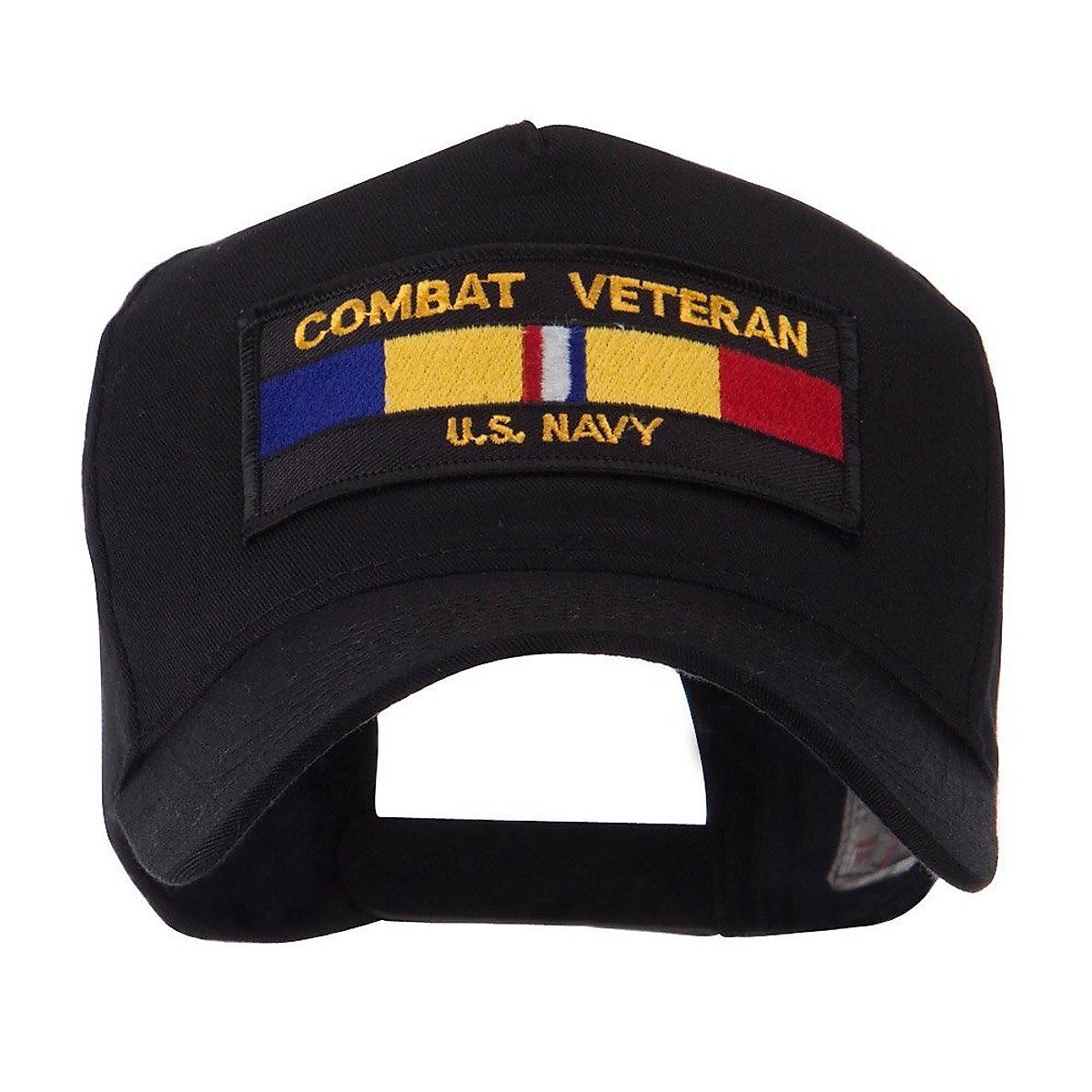 e4Hats.com Veteran Rectangle Shape Patch Cap - Combat Navy OSFM