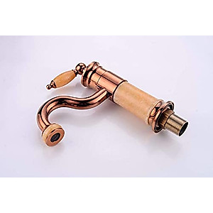 WHLMYH Sink Tap，Kitchen Bathroom Sink Tap，Bathroom Kitchen Leak Proof Faucet,Save Now Water,Ceramic Single Hole Valve Single Handle Bath