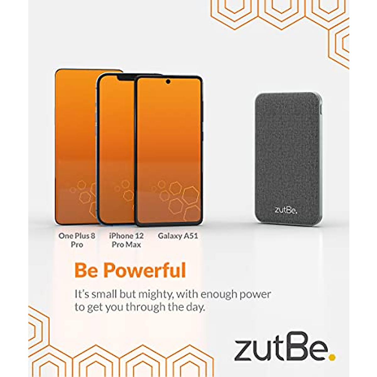 zutBe PowerTrip 10000mAh Portable Charger with 1 USB-C 2 USB-A Ports and 18W of Power Delivery PD Charge Any iPhone 14/13/12/11/ Samsung Galaxy iPad Pixel Switch and More (Wall Charger Not Included)